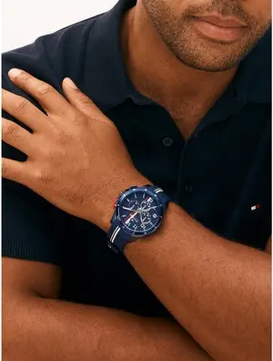 Tommy Hilfiger Chronograph Watch With Silicone Strap