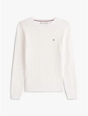 Tommy Hilfiger Cable Knit Sweater - Ecru