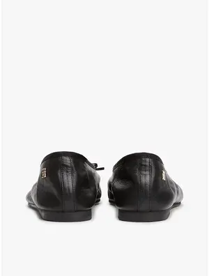 Tommy Hilfiger Monogram Leather Ballet Flat