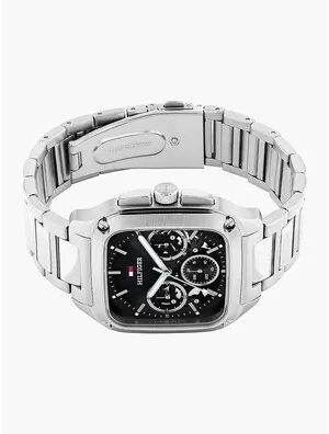 Tommy Hilfiger 37mm Rectangle Skeleton Dial Sport Watch