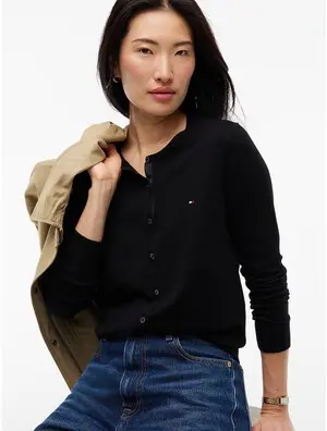 Tommy Hilfiger Long Sleeve Cardigan - Black