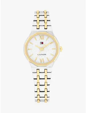 Tommy Hilfiger Shimmer Dial Dress Watch - Silver