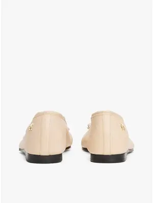 Tommy Hilfiger Monogram Leather Ballet Flats