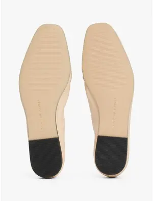 Tommy Hilfiger Monogram Leather Ballet Flats