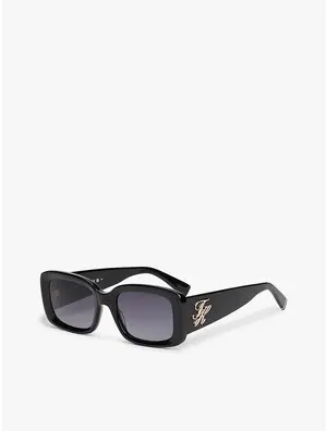 Tommy Hilfiger Rectangular Frame Sunglasses - Black