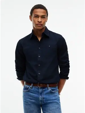 Tommy Hilfiger Regular Fit Oxford Shirt - Navy