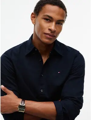 Tommy Hilfiger Regular Fit Oxford Shirt - Navy