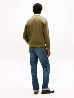 Tommy Hilfiger Crewneck Sweatshirt With Embroidered Logo - Utility Olive