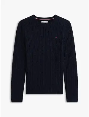 Tommy Hilfiger Cable Knit Sweater - Navy