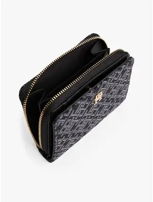 Tommy Hilfiger Jacquard Monogram Medium Zip Wallet