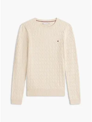 Tommy Hilfiger Cable Knit Sweater - Beige