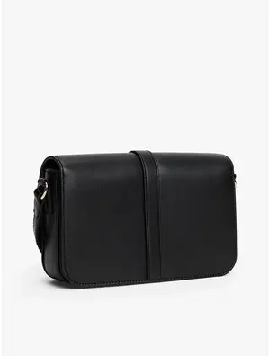 Tommy Hilfiger Polished Monogram Flap Crossbody Bag