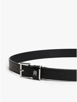 Tommy Hilfiger Allover Monogram Leather Belt