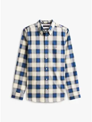 Tommy Hilfiger Slim Fit Plaid All-day Shirt - Fossil Blue Multi