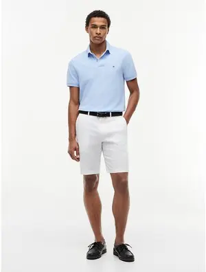 Tommy Hilfiger Regular Fit Stretch Tommy Polo - Light Blue