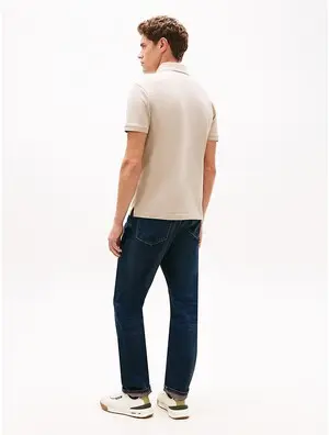 Tommy Hilfiger Regular Fit Monotype Tommy Logo Polo Beige