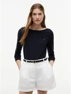 Tommy Hilfiger Boatneck Sweater - Navy