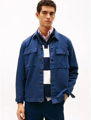 Tommy Hilfiger Garment-dyed Utility Shirt Jacket