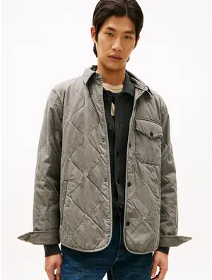 Tommy Hilfiger Garment-dyed Quilted Shirt Jacket