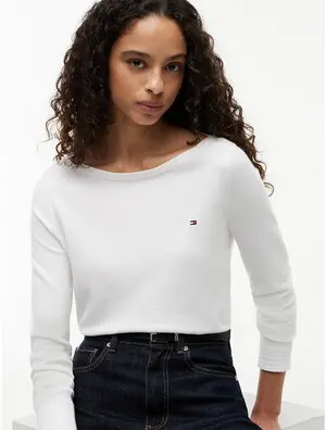 Tommy Hilfiger Boatneck Sweater - Ecru