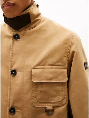 Tommy Hilfiger Relaxed Waxed Barn Jacket - Safari Canvas