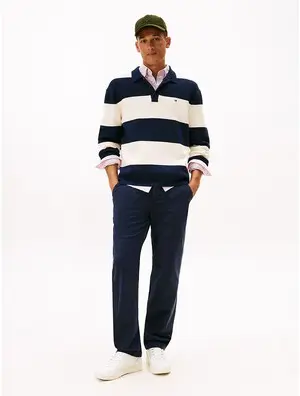 Tommy Hilfiger Garment-dyed Utility Pants - Navy