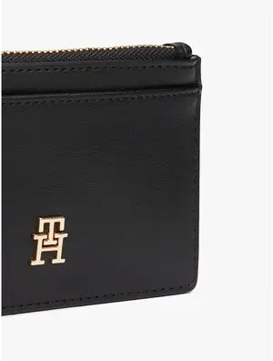 Tommy Hilfiger Monogram Logo Zip Cardholder