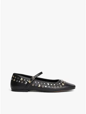 Tommy Hilfiger Studded Leather Mary Jane Flat