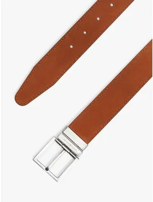 Tommy Hilfiger Reversible Square Buckle Leather Belt