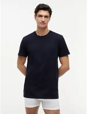 Tommy Hilfiger Cotton Classics Crewneck Undershirt 3-pack - Fossil