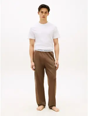 Tommy Hilfiger Hilfiger Logo Pique Sleep Pant - Buff