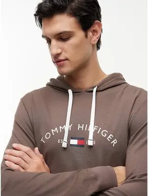Tommy Hilfiger Logo Pique Sleep Hoodie