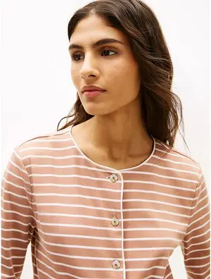 Tommy Hilfiger Striped Cotton Cardigan