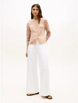 Tommy Hilfiger Striped Cotton Cardigan