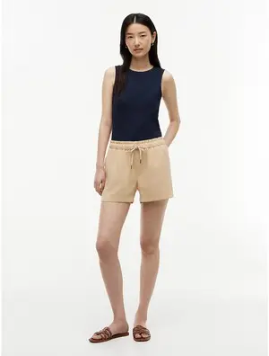 Tommy Hilfiger Pull-on Short With Drawstring Waist - Clayed Pebble