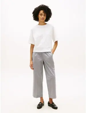 Tommy Hilfiger Elasticated Waist Wide-leg Ankle Pants