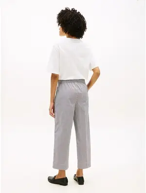 Tommy Hilfiger Elasticated Waist Wide-leg Ankle Pants