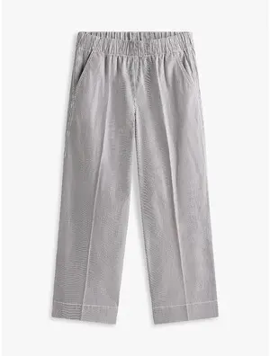Tommy Hilfiger Elasticated Waist Wide-leg Ankle Pants