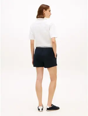 Tommy Hilfiger Ribbed Sweatshorts With Striped Tipping