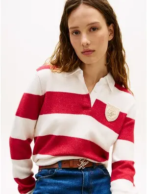 Tommy Hilfiger Rugby Stripe Sweater Polo