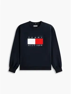 Tommy Hilfiger Flag Logo Crewneck Sweatshirt