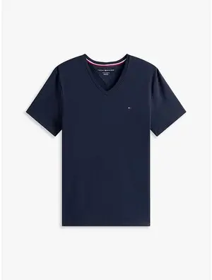 Tommy Hilfiger Slim Fit V-neck T-shirt - Navy