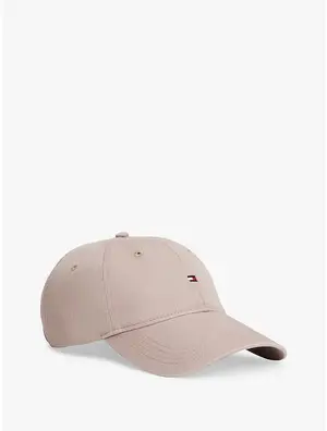 Tommy Hilfiger Baseball Cap With Embroidered Flag Logo - Smooth Taupe