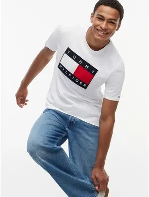 Tommy Hilfiger Big Flag Logo T-shirt White