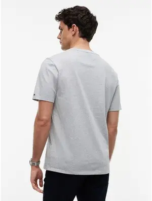 Tommy Hilfiger Big Flag Logo T-shirt - Grey Heather