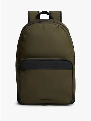 Tommy Hilfiger Water-resistant Dome Backpack - Platinum Olive