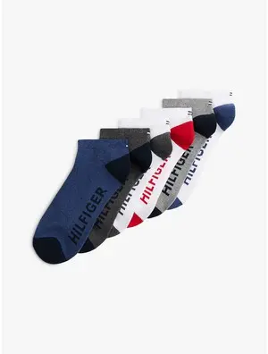 Tommy Hilfiger Ankle Sock 6-pack - Lucent White/multi