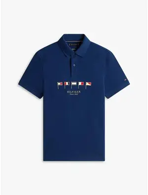 Tommy Hilfiger Regular Fit Nautical Flag Pique Polo