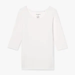 M.M.LAFLEUR Soyoung" Ribbed Pima Cotton T-shirt - Ivory