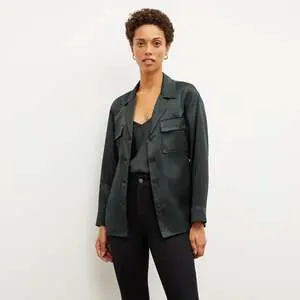 M.M.LAFLEUR Washable Silk Charmeuse Alyssa Jacket
